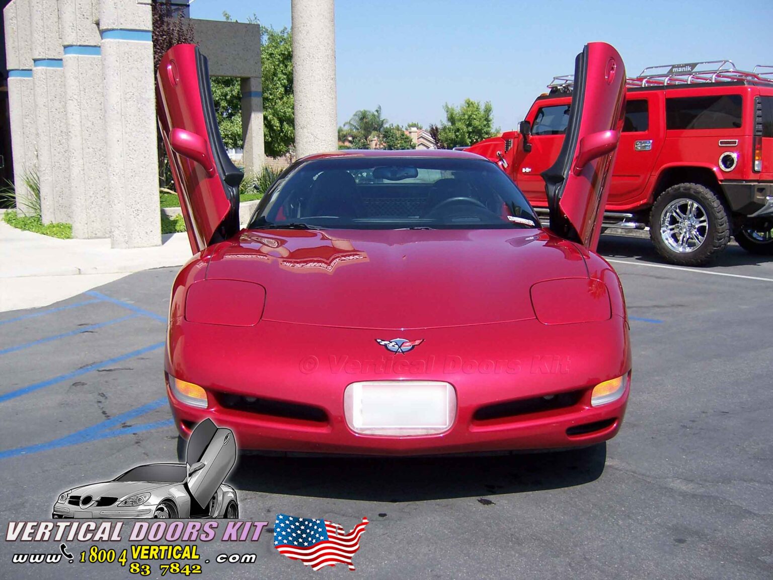 Chevrolet Corvette C5 1997-2004 Lambo Vertical Doors Kit ...