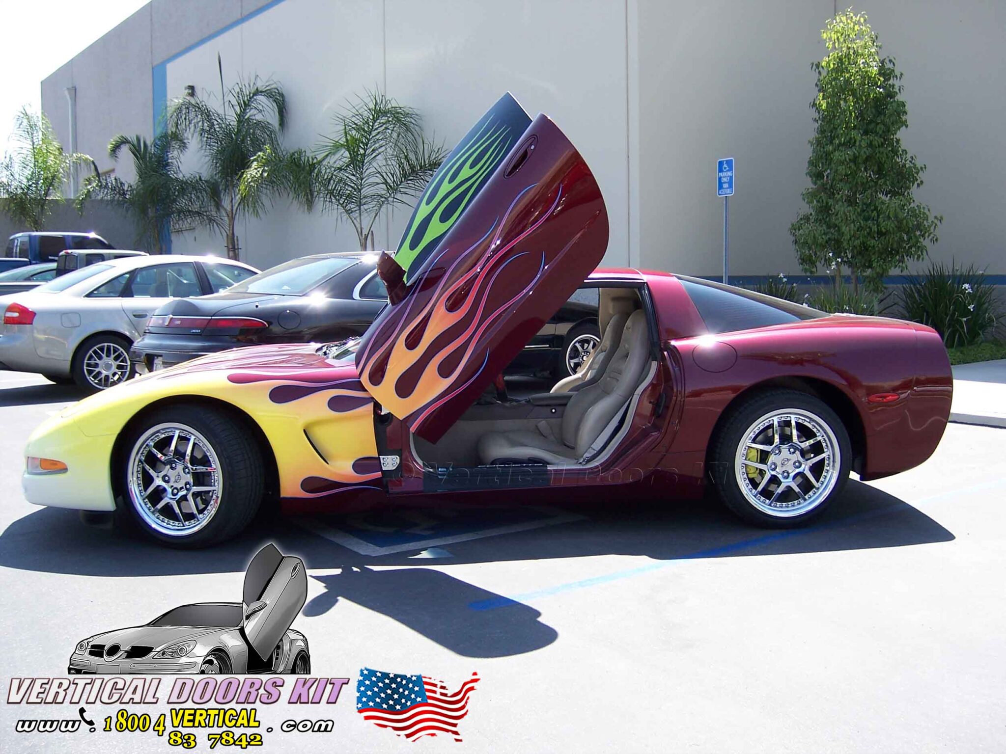 Chevrolet Corvette C5 1997-2004 Lambo Vertical Doors Kit ...
