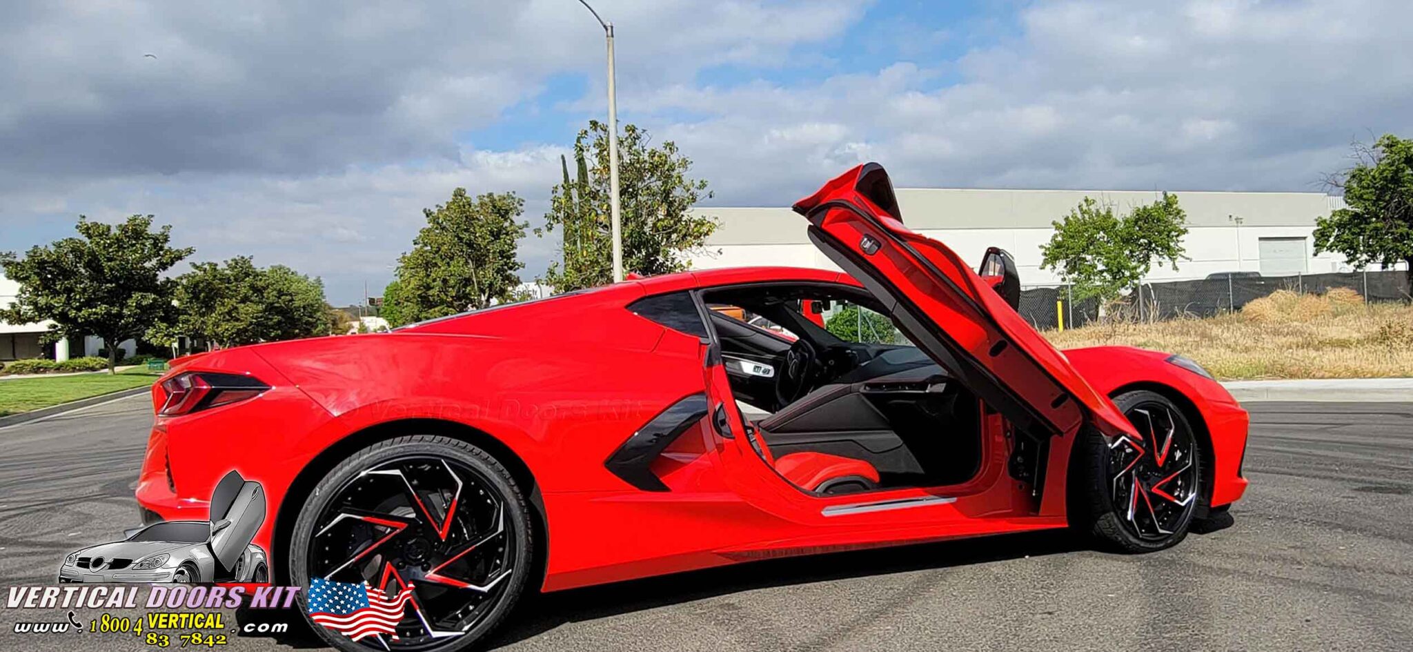 Chevrolet Corvette C8 2020-2026 ZLR Lambo Vertical Doors Kit ...