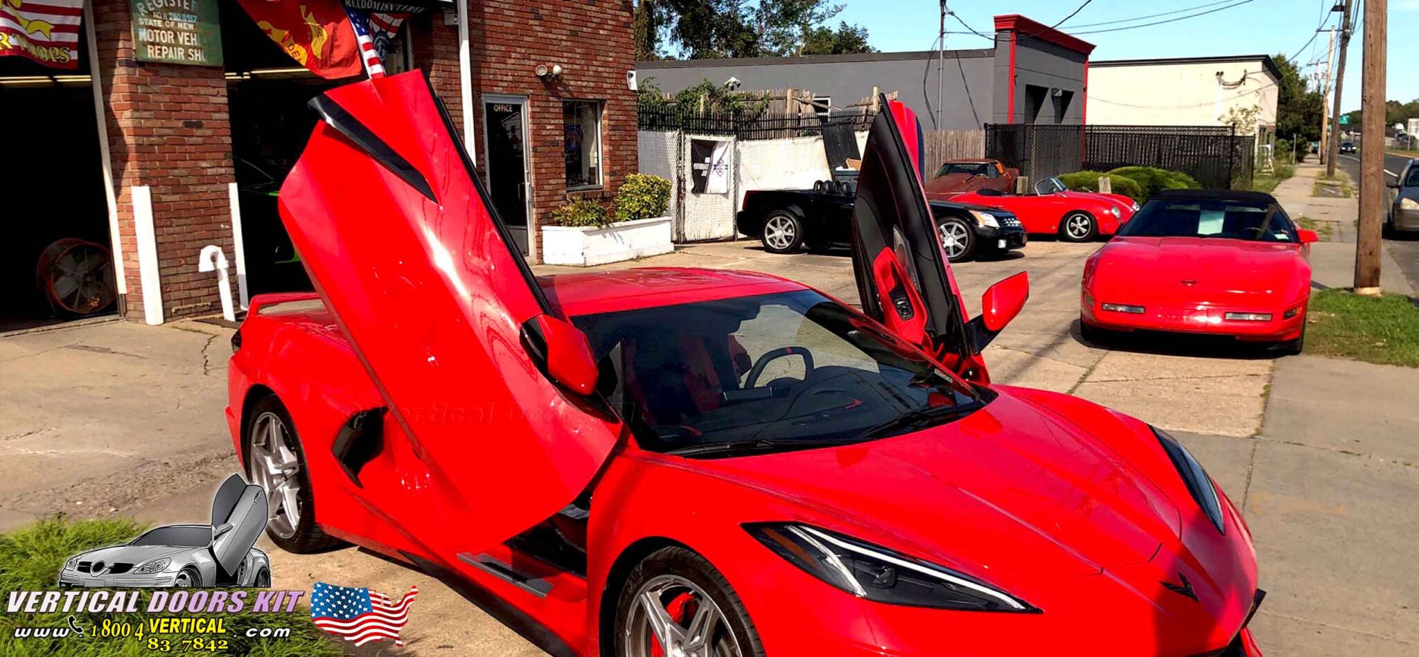 Chevrolet Corvette C8 2020-2026 Lambo Vertical Doors Kit ( There is a ...