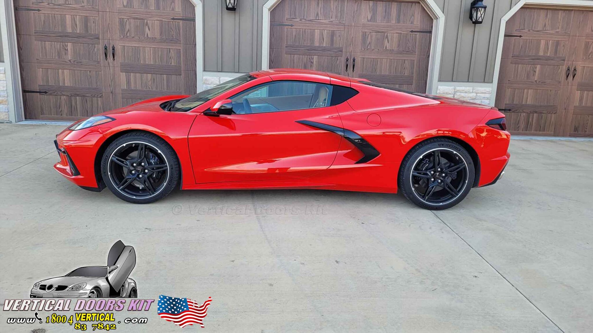 Chevrolet Corvette C8 2020-2026 Lambo Vertical Doors Kit ( There is a ...