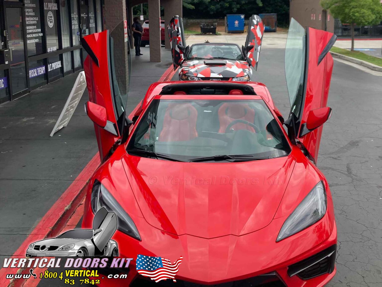Chevrolet Corvette C8 2020-2026 Lambo Vertical Doors Kit ( There is a ...