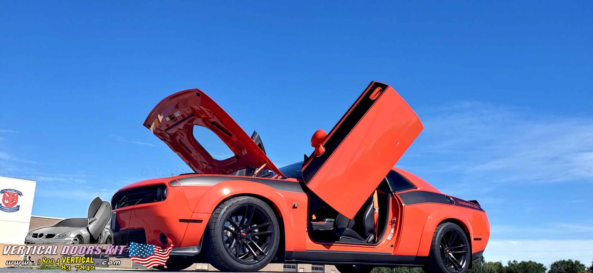 Dodge Challenger 2009-2023 Lambo Vertical Doors Kit – VDCDCHAL08 ...