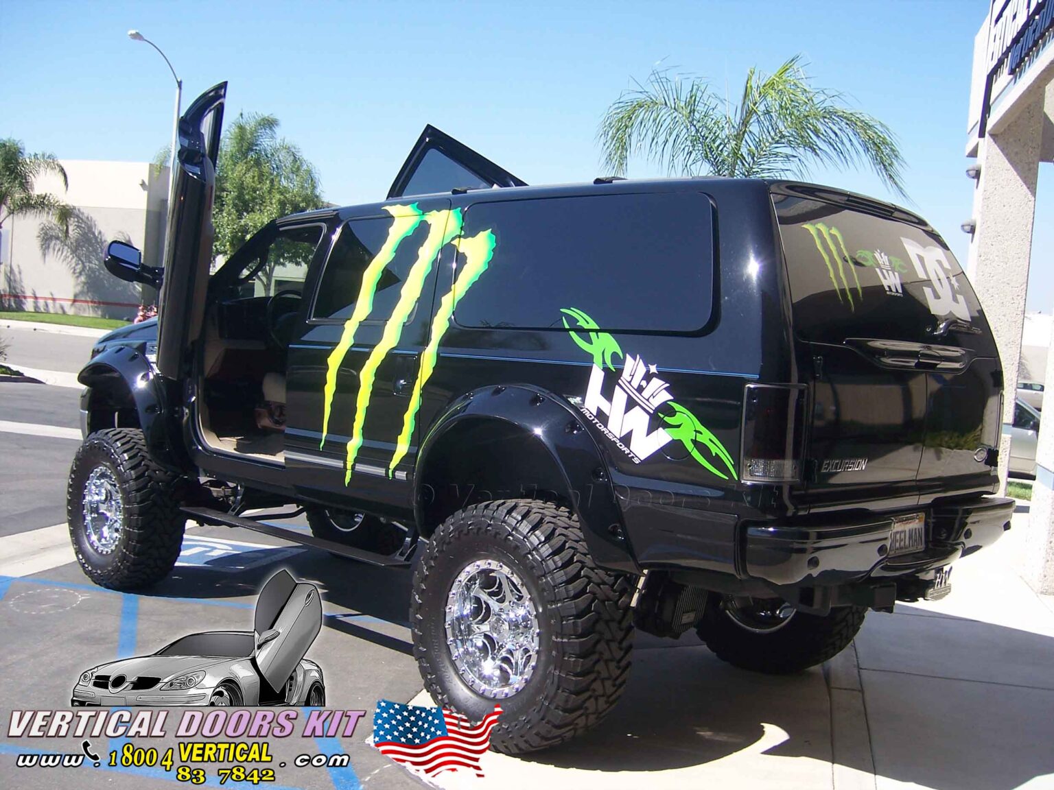 Ford Excursion 2000-2005 Rear Lambo Vertical Doors Kit ( Special Order ...