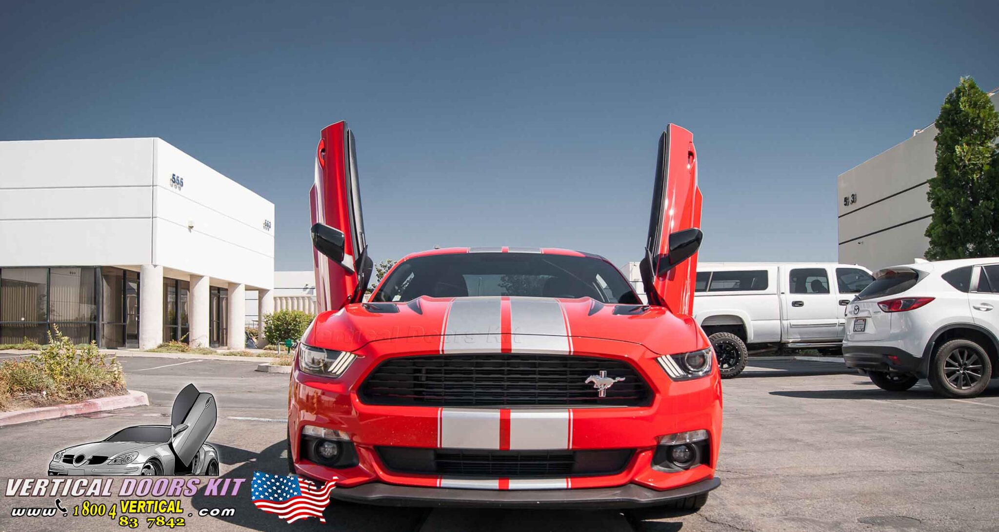 Ford Mustang 2015-2023 Lambo Vertical Doors Kit – VDCFM15 – Lambo Doors ...