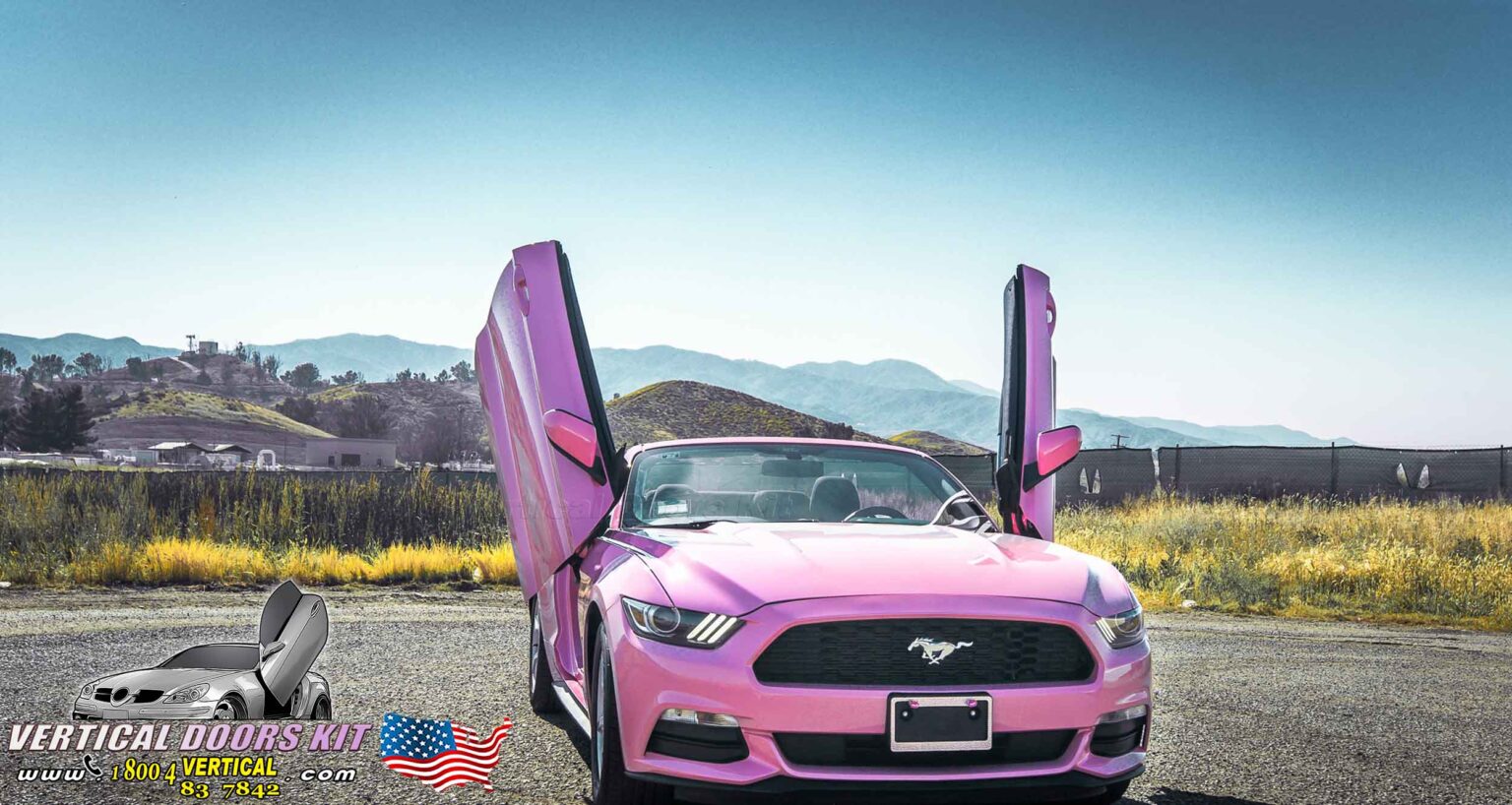 Ford Mustang 2015-2023 Lambo Vertical Doors Kit – VDCFM15 – Lambo Doors ...