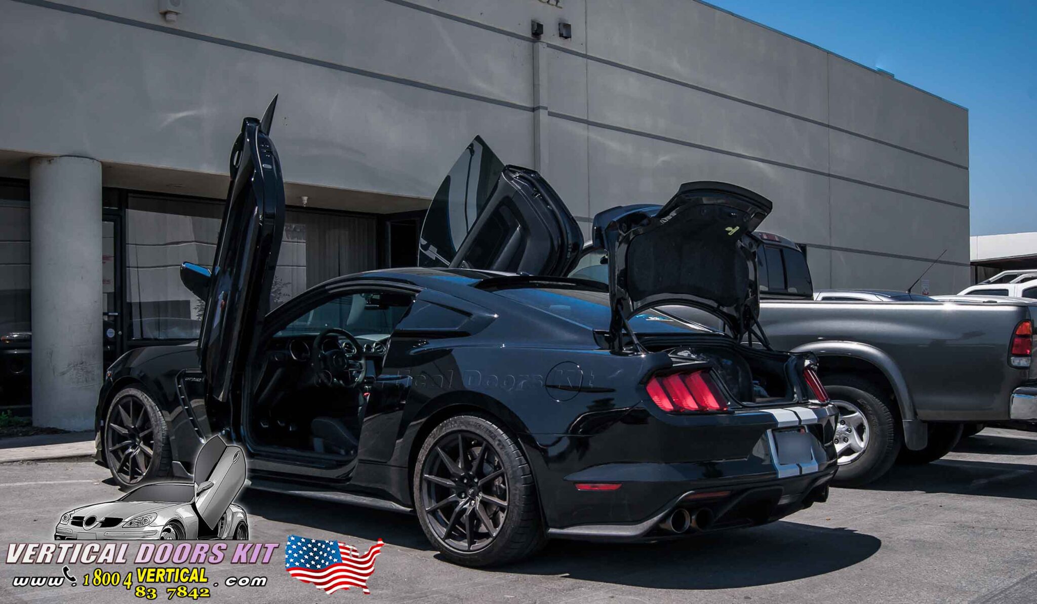 Ford Mustang 2015-2023 Lambo Vertical Doors Kit – VDCFM15 – Lambo Doors ...
