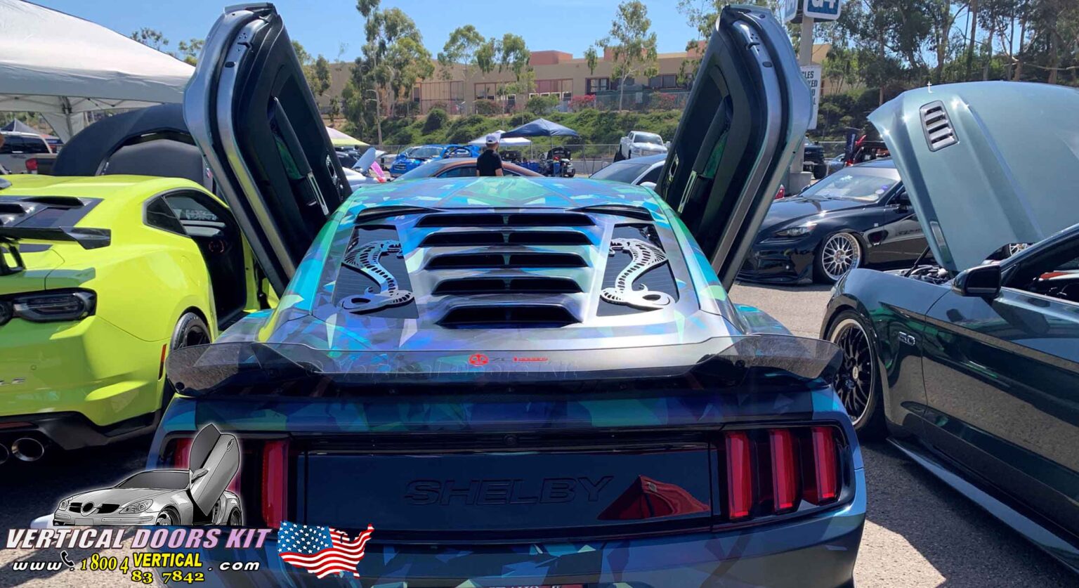 Ford Mustang 2015-2023 Lambo Vertical Doors Kit – VDCFM15 – Lambo Doors ...