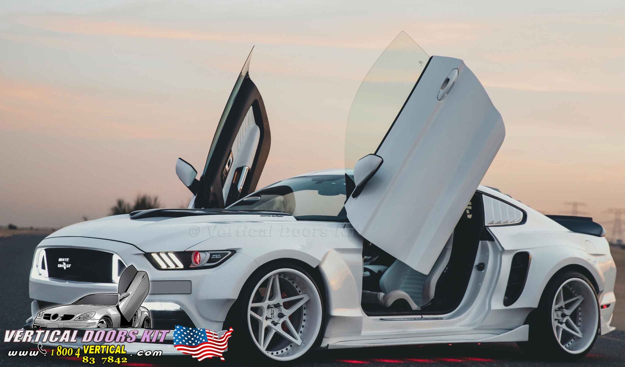 Ford Mustang 2015-2023 Lambo Vertical Doors Kit – VDCFM15 – Lambo Doors ...