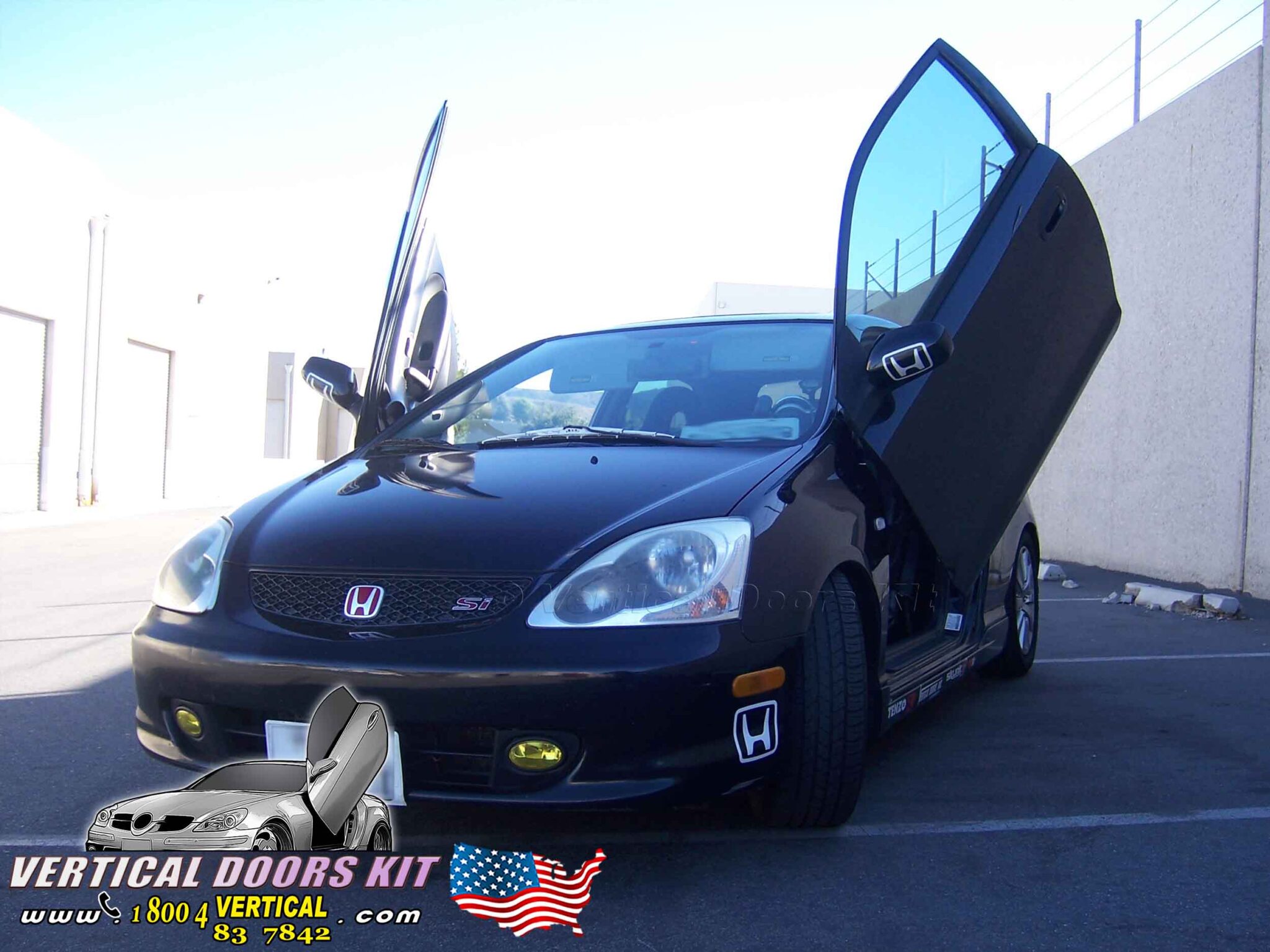 Honda Civic 2002-2005 Si Hatch Back Lambo Vertical Doors Kit ...