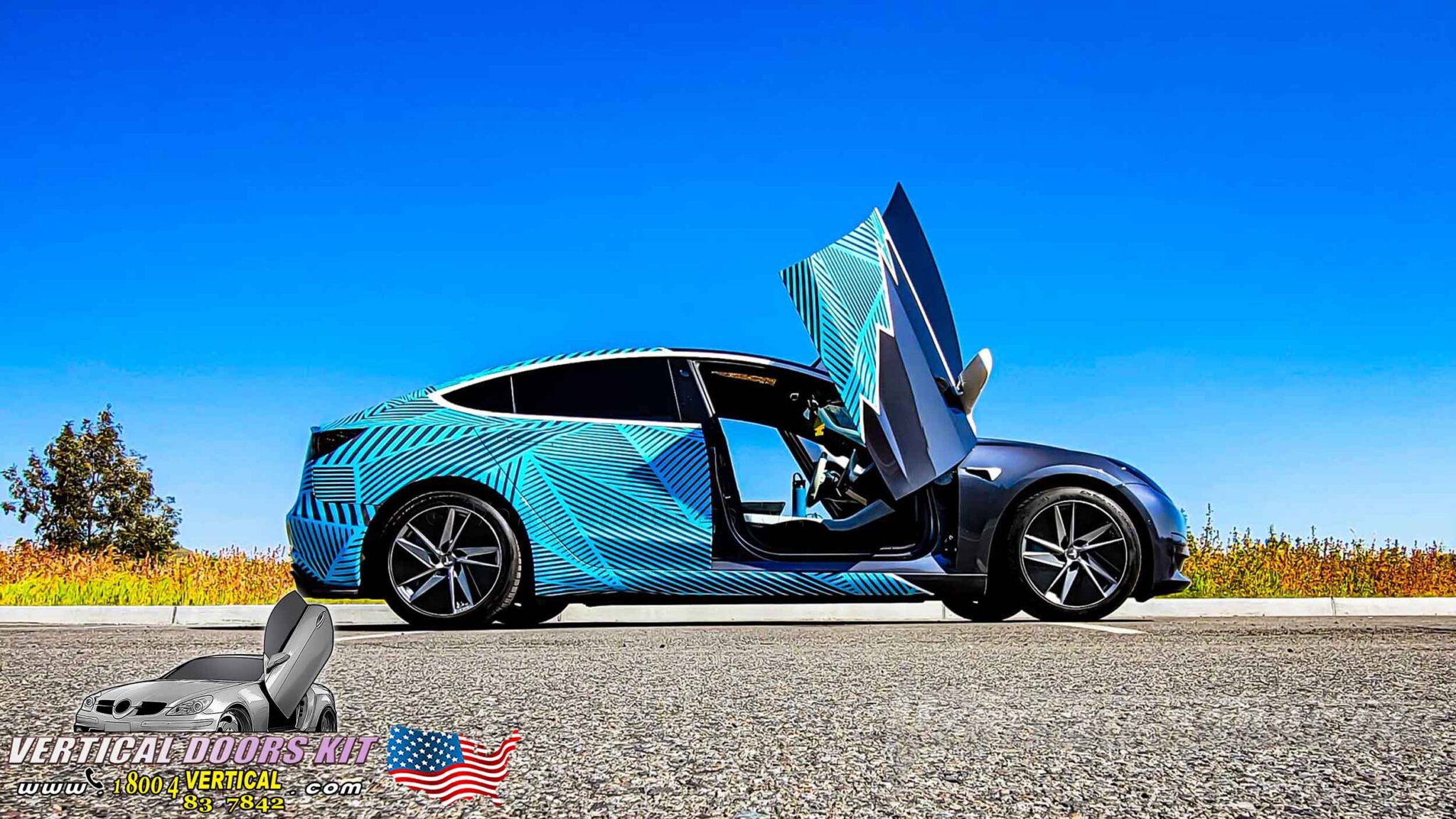 Tesla Model 3 2017-2026 Lambo Vertical Doors Kit – VDCTES317 – Lambo ...