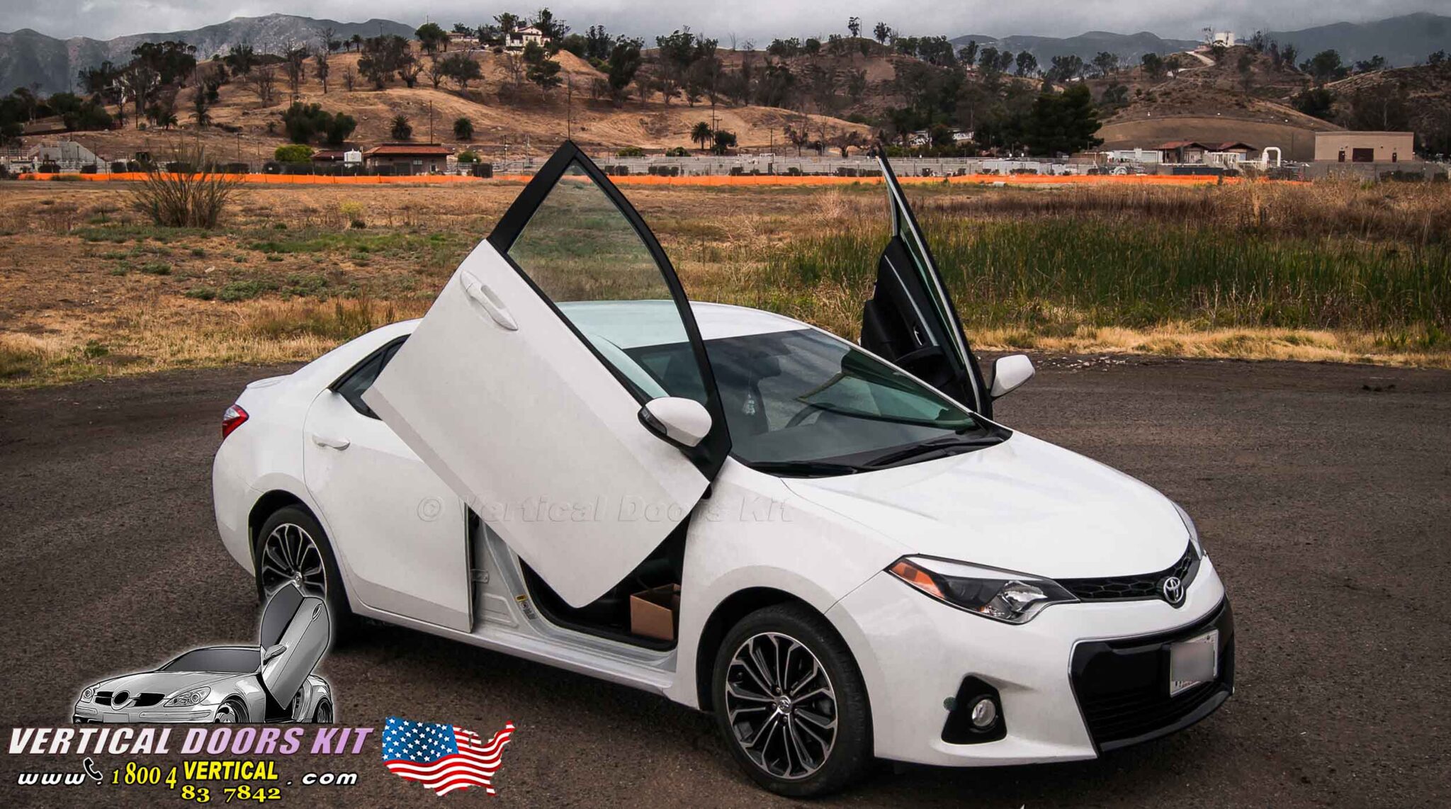 Toyota Corolla 2014-2019 (E170) Lambo Vertical Doors Kit ...