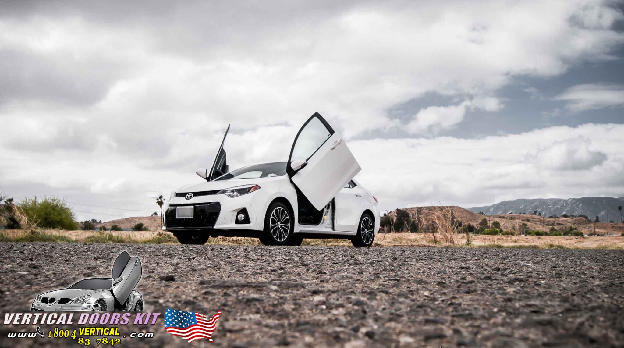 Toyota Corolla 2014-2019 (E170) Lambo Vertical Doors Kit ...